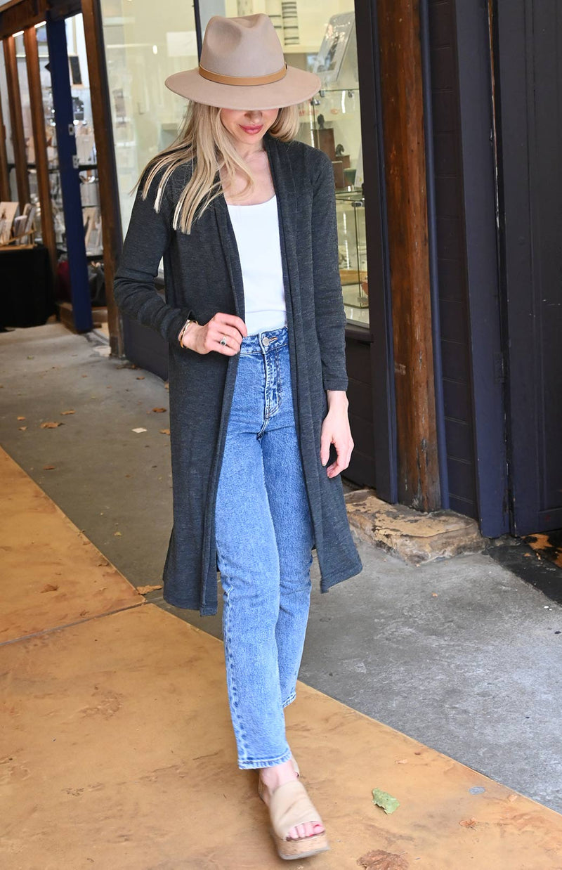 Women's Merino Wool Long Drape Cardigan | Smitten Merino