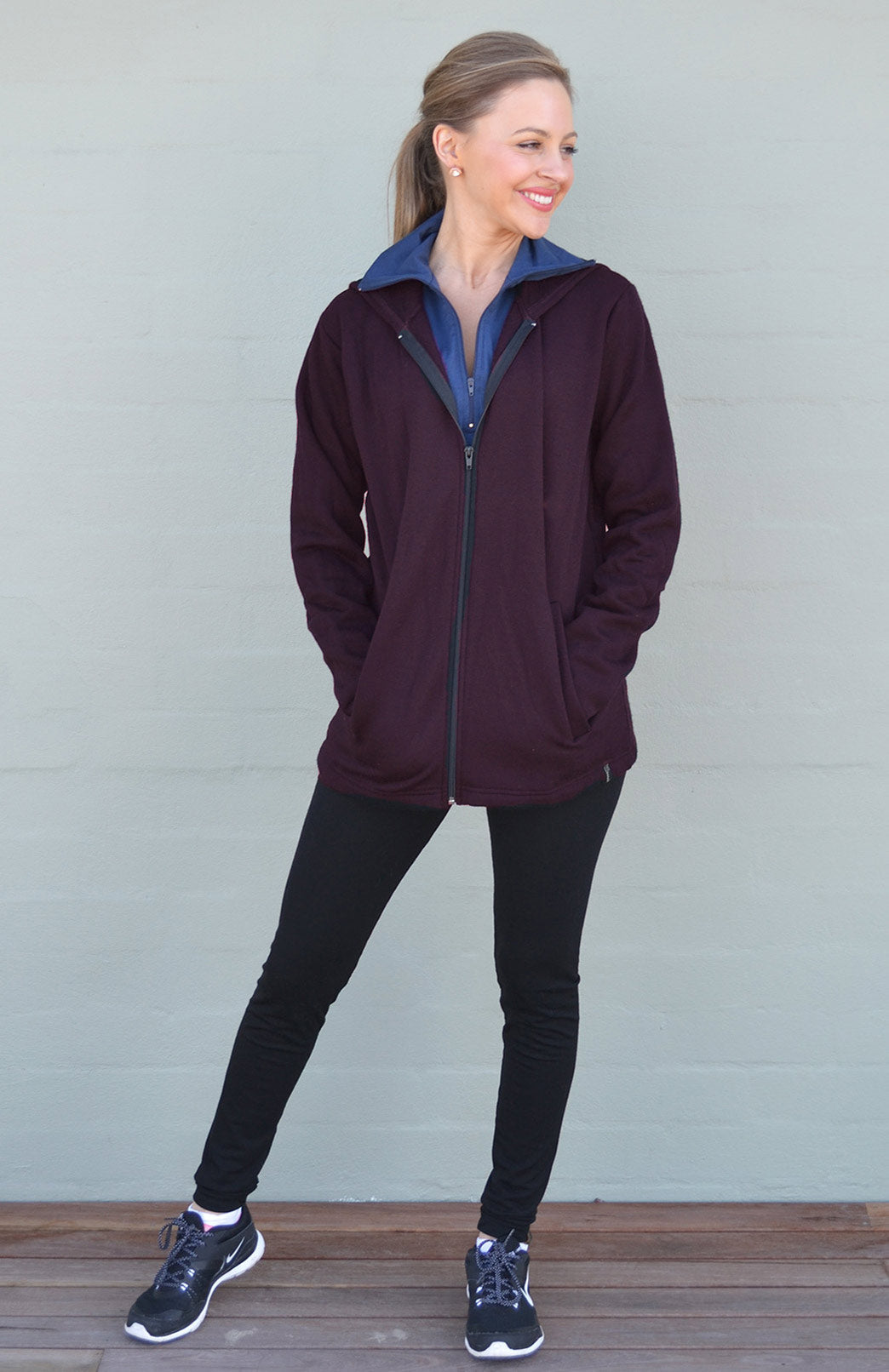 Women's Merino Wool Hoody Fleece Jacket | Smitten Merino