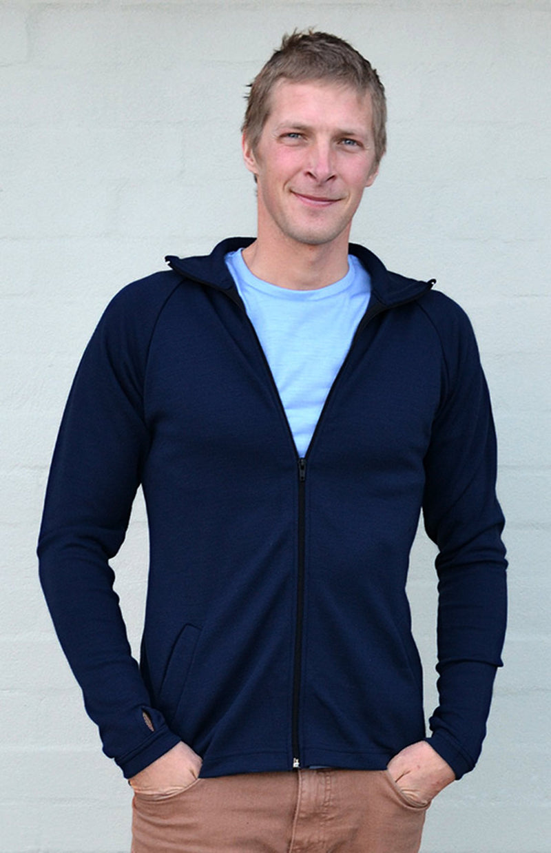 Men's Merino Wool Zip Heavyweight (360G) Jacket | Smitten Merino