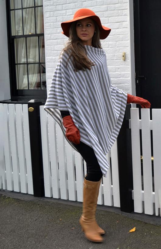 Women's Merino Wool Plain Poncho | Smitten Merino