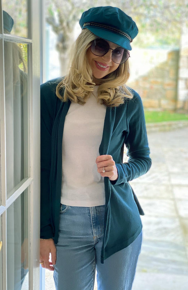 Women's Merino Wool Mini Drape Cardigan | Smitten Merino