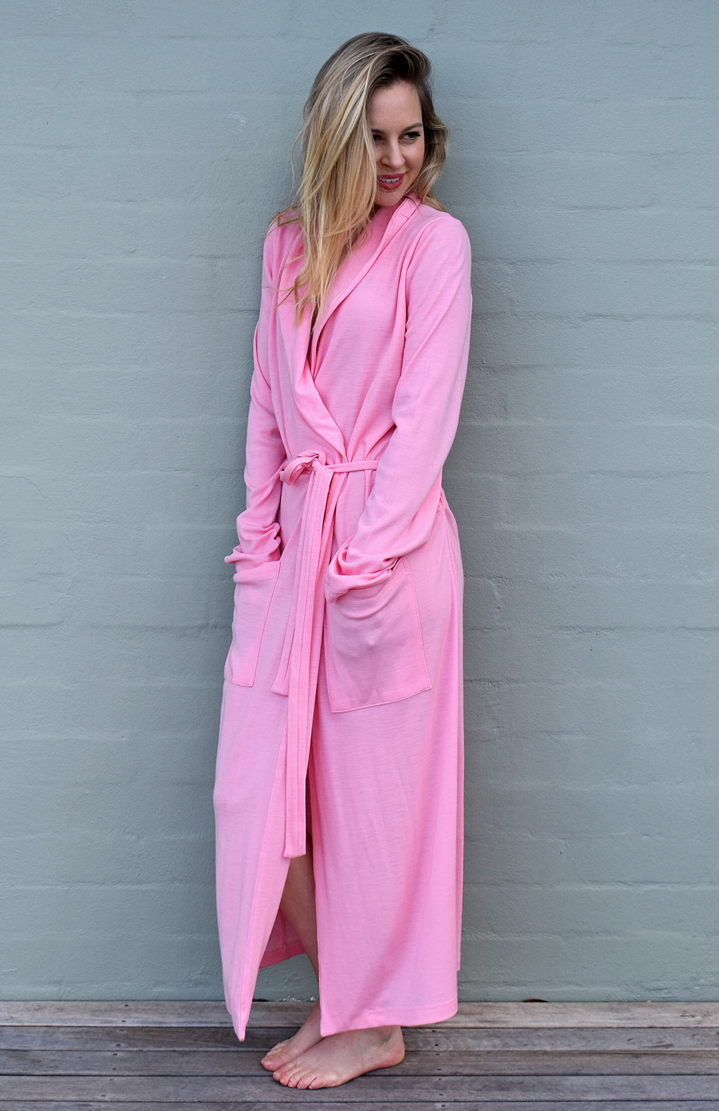 Women's Merino Wool Thermal Dressing Gown | Smitten Merino