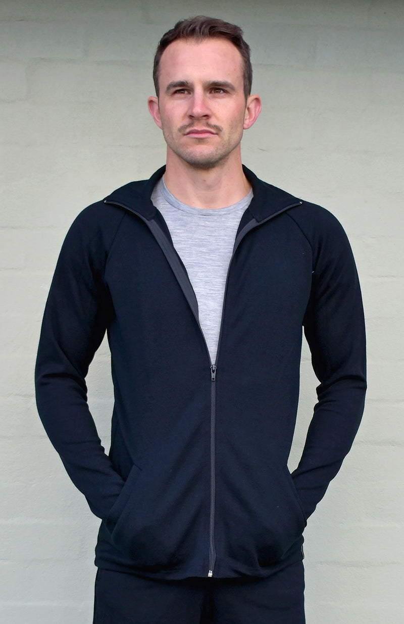 Men's Merino Wool Zip Heavyweight (360G) Jacket | Smitten Merino