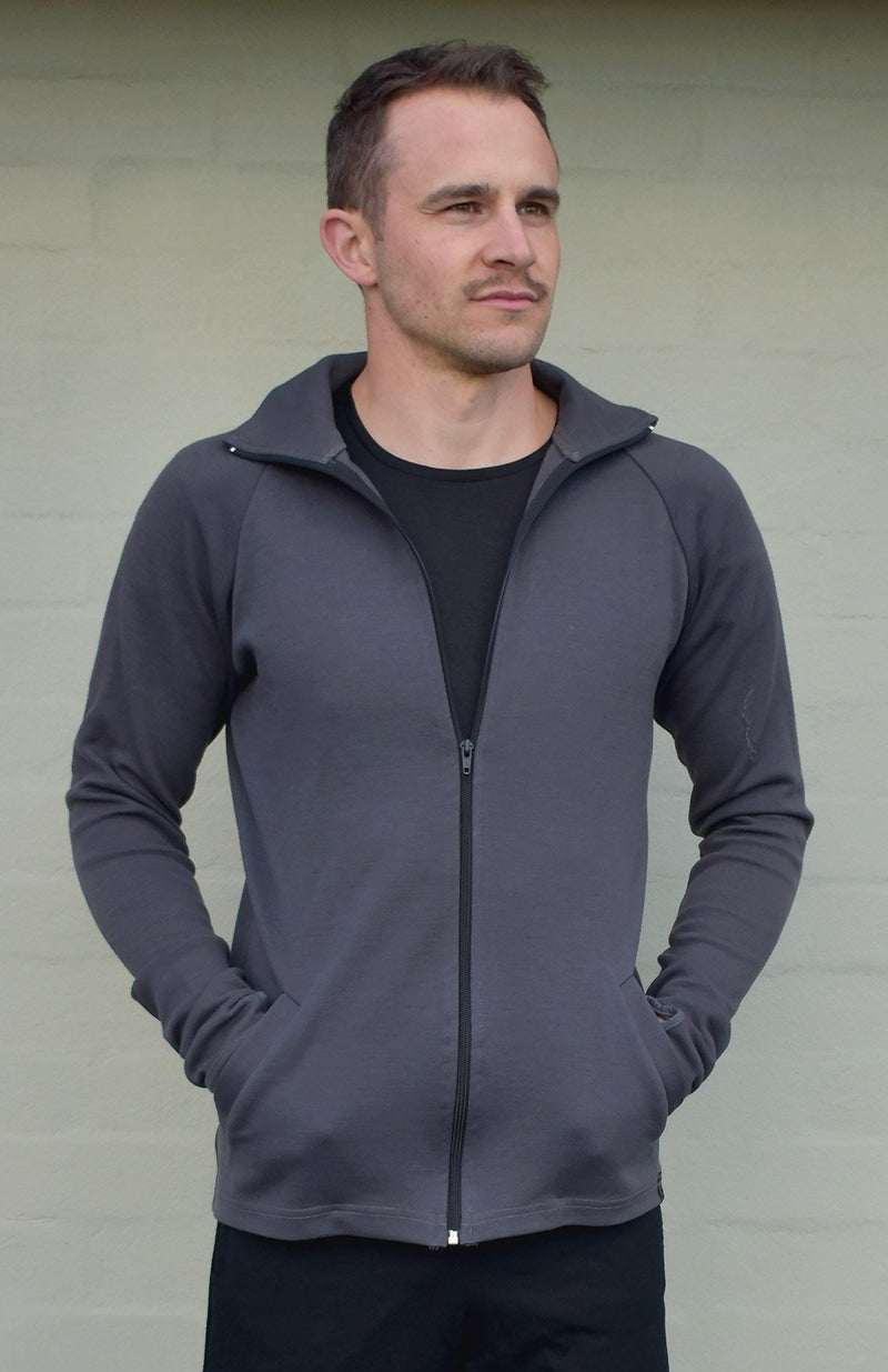 Men's Merino Wool Zip Heavyweight (360G) Jacket | Smitten Merino